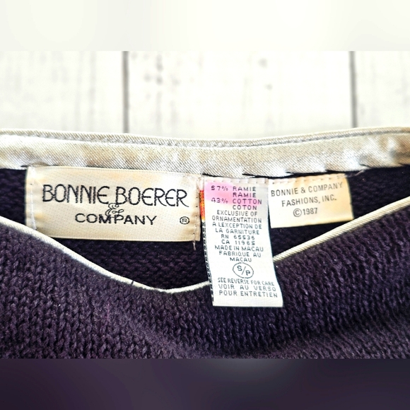 Bonnie Boerer | Sweaters | Vintage Rare 987 Couture Bonnie Boerer Huge ...
